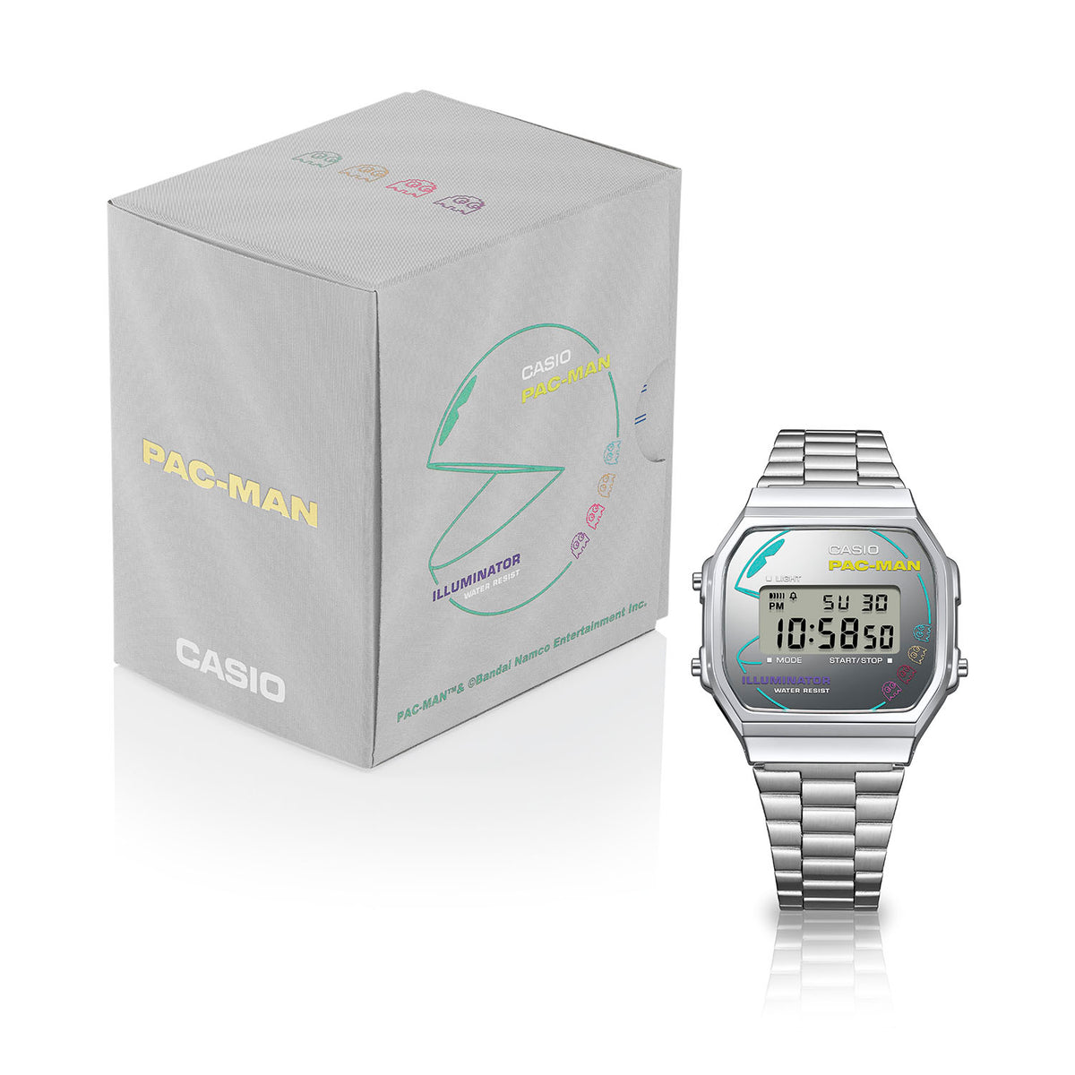 Pacman X Casio Vintage Silver "Ghosts" 45th Anniversary – Fresh Rags FL